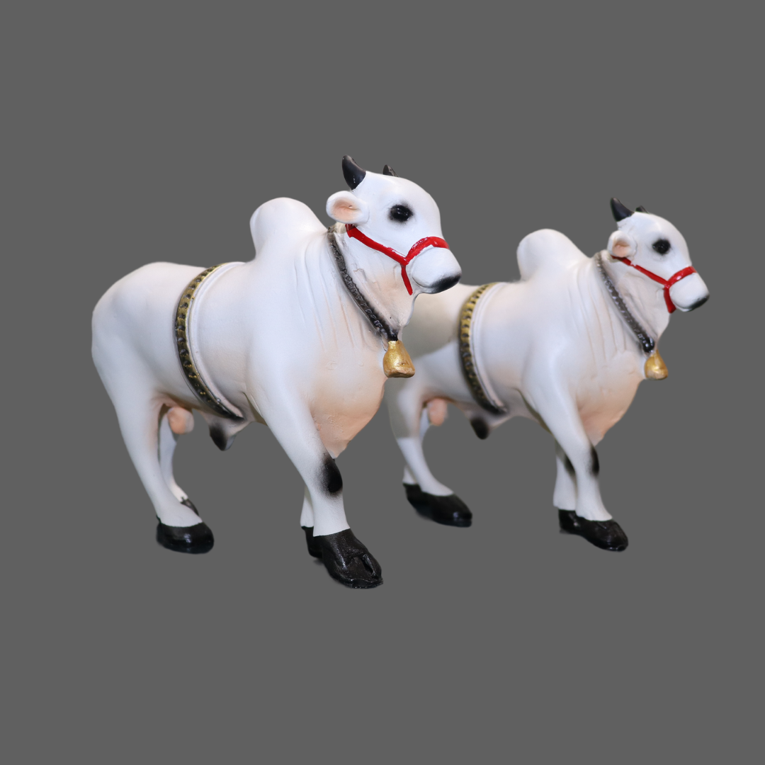 Ongole Bull Pair - Medium – Wheel Crafts