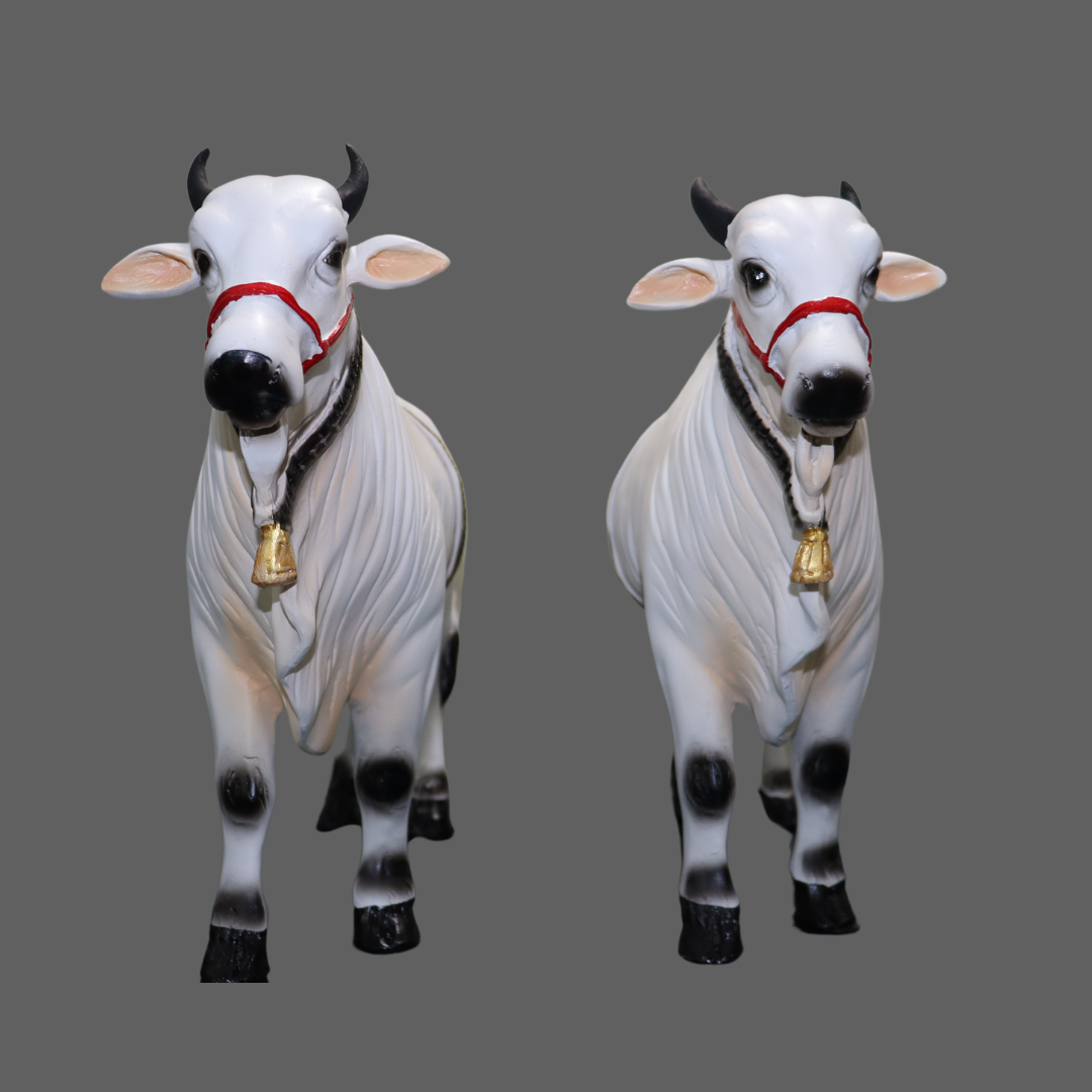 Ongole Bulls Pair - Large – Wheel Crafts